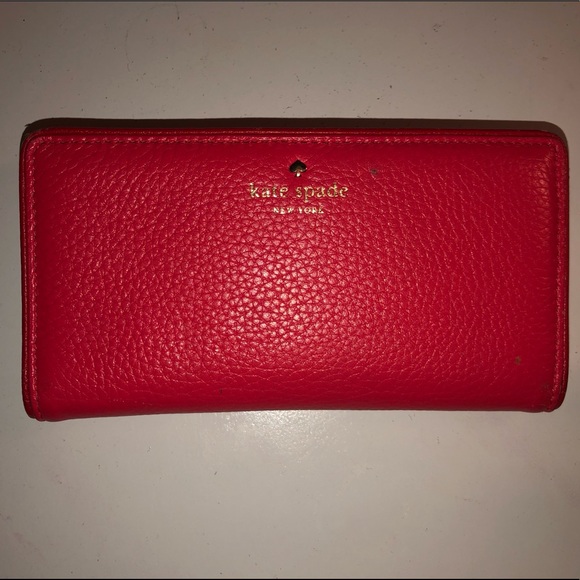 kate spade | Bags | Kate Spade Red Bifold Wallet | Poshmark